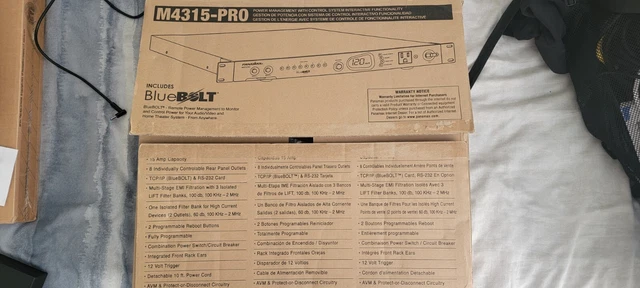 PANAMAX M4315-PRO 9 Port Power Conditioner BlueBOLT Compatible $800.00 ...
