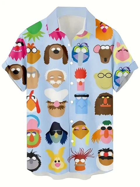 THE MUPPETS JIM henson doctor teeth pepe unofficial mens shirt 46/48 ...