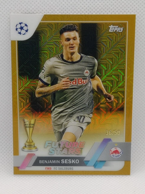 2023-24 TOPPS UCC Japan - Benjamin Sesko All Star Rookie - Gold Mojo ...