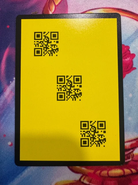 2025 DISNEY LORCANA Discard Error QR Code Card Yellow Background Fabled ...