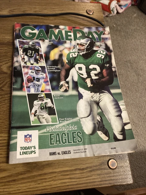 NFL GAME DAY Magazine Sept 23 1990 Rams V Eagles £5.54 - PicClick UK