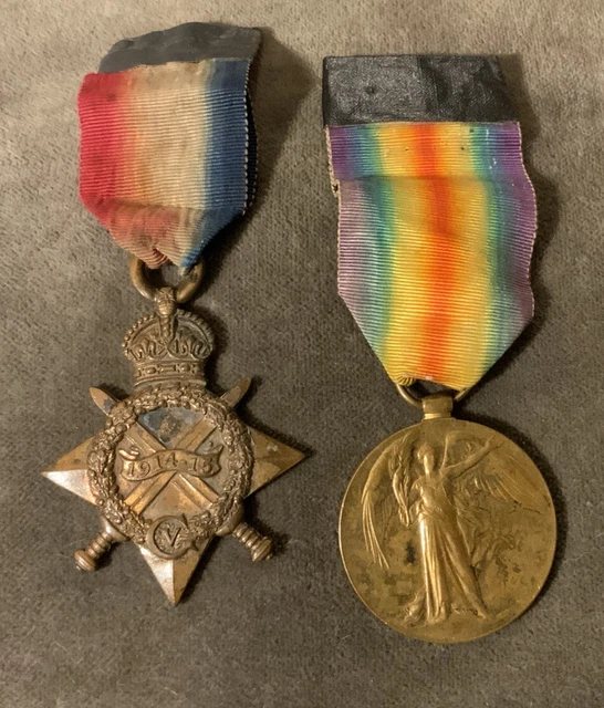 WW1 MEDALS 12723 Pte W.G. Lee Norfolk Regiment 1914-15 Star, Victory ...