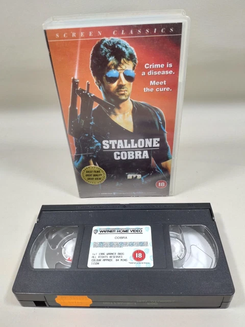 VHS STALLONE COBRA Screen Classics Warner Bros 1986 EUR 9,31 - PicClick IT