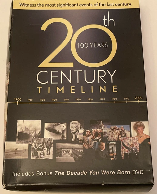 20TH CENTURY TIMELINE / The Decade You Were Born (DVD 2014 6-Disc Set ...