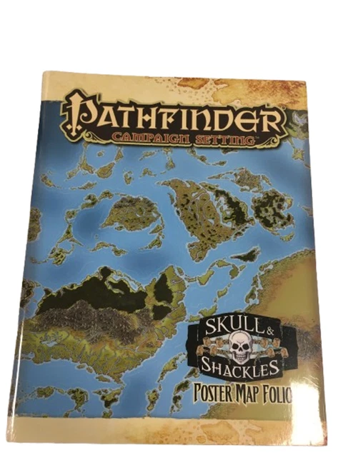PATHFINDER CAMPAIGN SETTING: Skull & Shackles Poster Map Folio £4.99 ...