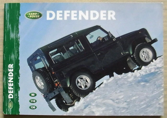 LAND ROVER DEFENDER 90 110 130 Sales Brochure c1999 #LR/005/99 £14.99 ...