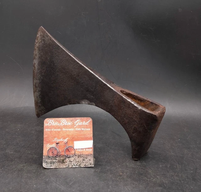 OUTIL ANCIEN GRANDE Hache TALABOT old iron axe 19e Bûcheron Old Tool ...