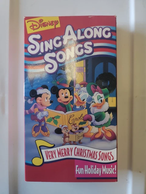 VERY MERRY CHRISTMAS Sing Along Songs Disney VHS EUR 18,83 - PicClick FR