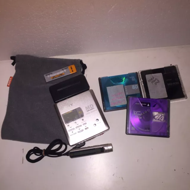 SONY MZ-R55 WALKMAN Portable Minidisc Player / Recorder RM-MZR55 - EBP ...