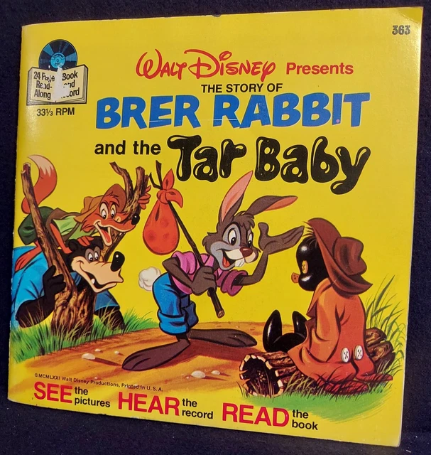 WALT DISNEY THE Story of Brer Rabbit and the Tar Baby 24 page Book with ...