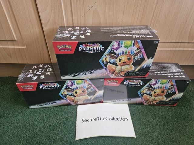 POKÉMON TCG SCARLET & Violet Prismatic Evolutions Surprise Box $145.01 ...