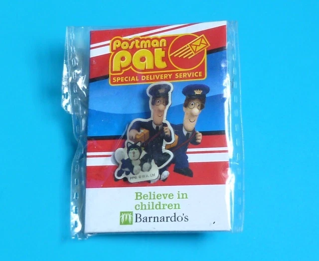 POSTMAN PAT & jess the cat running stud pin badge £2.00 - PicClick UK