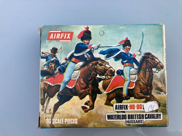 AIRFIX HO-OO WATERLOO British Cavalry (Hussars) Blue Box Figures £8.00 ...