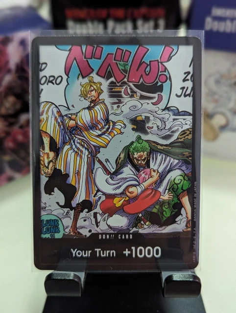 DON OP06 HOLO ONE PIECE TCG WINGS OF THE CAPTAIN CARD GAME Zoro Sanji ...