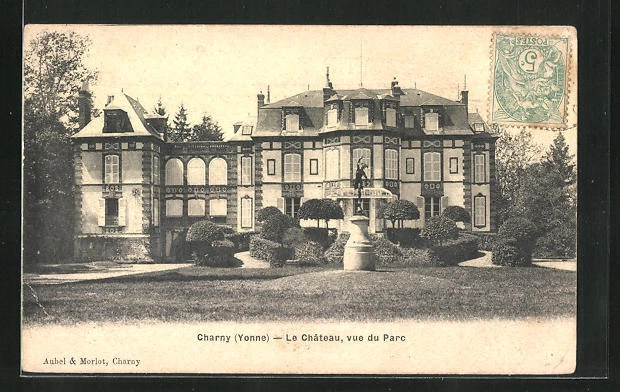 CPA CHARNY, LE Chateau, vue du Parc EUR 5,00 - PicClick FR