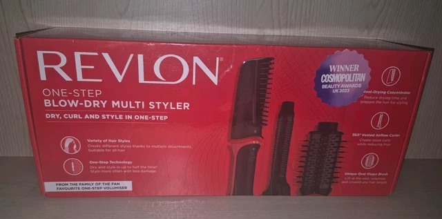 REVLON ONE-STEP BLOW Dry Multi Styler Hot Air Brush Set Box Manual £25. ...