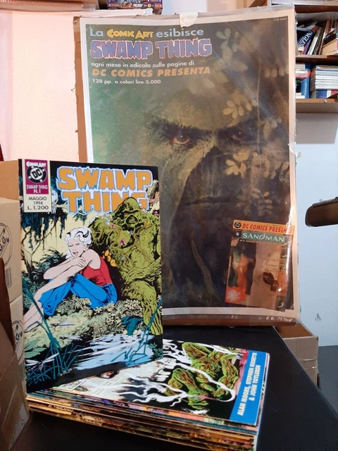 SERIE COMPLETA SWAMP Thing 1/10 + RARO Poster Alan Moore Bissette - DC ...