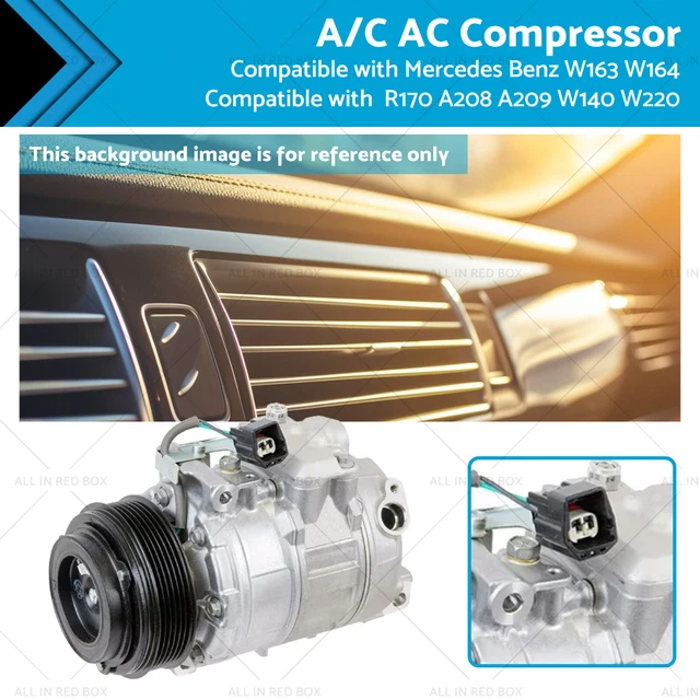 A/C AC COMPRESSOR Suitable for Mercedes Benz W163 W164 R170 A208 A209 ...