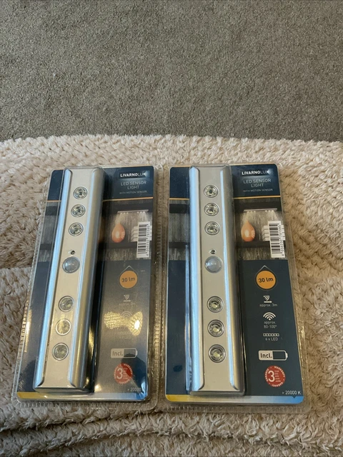 2 X LIVARNO Lux Led Sensor Lights With Motion Sensor NEW £10.50 ...