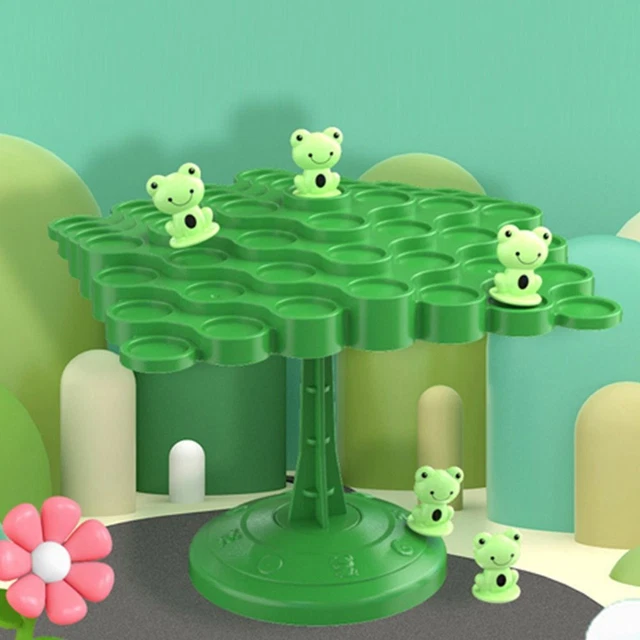 SCALE BOARD BALANCING Board Game Frog Balance Tree Montessori Math ...