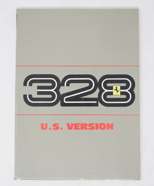 ORIGINAL FERRARI 328 GTB GTS owners manual USA 1986 1987 396/85 £287.21 ...