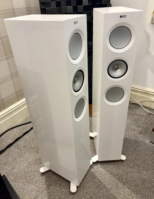KEF R 5 Meta Loudspeakers. Gloss White. £0.99 - PicClick UK