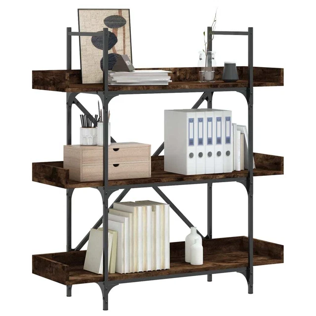 BIBLIOTH QUE 3 niveaux ch ne fum 100x33x108,5 cm EUR 103,49 - PicClick FR