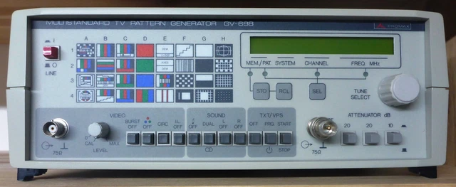 PROMAX TV PATTERN Farb Generator GV 698 EUR 650,00 - PicClick DE