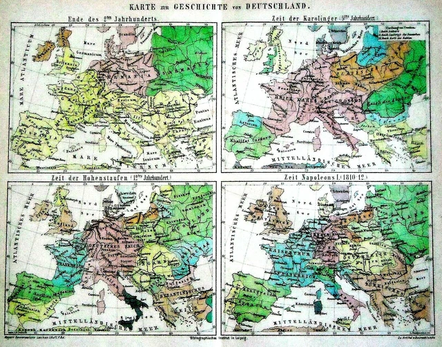1883.ORIGIN.TOPOGRAPHIC_GEOLOGICAL MAP OF GERMANY...4 HISTORICAL ...