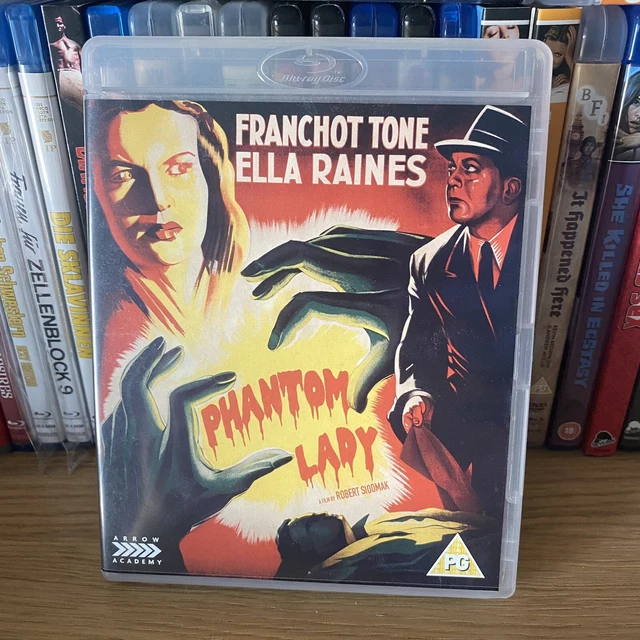 PHANTOM LADY ARROW Blu-Ray + Booklet Franchot Tone/Robert Siodmak Film ...