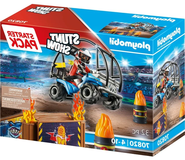 PLAYMOBIL 70820 STARTER Paquet Stuntshow Quad De Feuerrampe Jouet ...