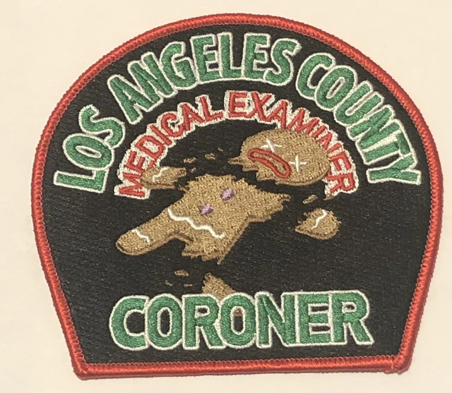 LOS ANGELES COUNTY Medical Examiner’s Office Coroner Police Patch. $16.49 - PicClick AU