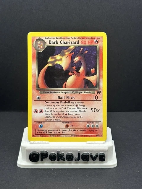 DARK CHARIZARD 4/82 Team Rocket Unlimited Holo Rare Pokémon JCG EUR 110 ...