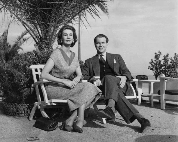 FORMER MODEL BARBARA Goalen and her husband, Lloyds underwriter- 1954 ...