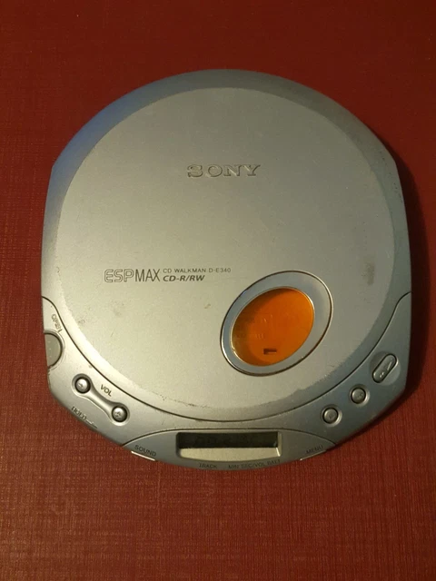 WALKMAN SONY D-E340 CD-R/RWESP-Max vintage fonctionne EUR 59,99 - PicClick IT