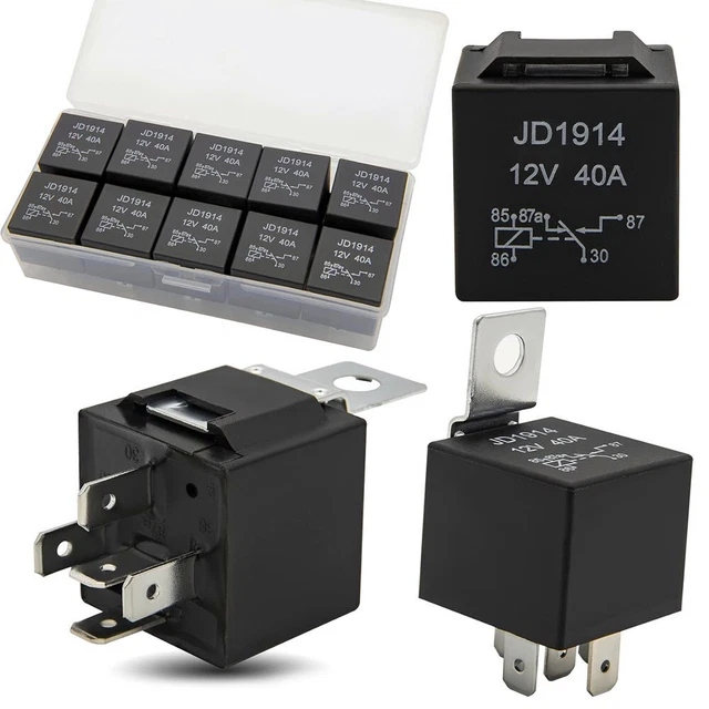 5 PIN AUTOMOTIVE Relay SPDT W/Sockets Switch Waterproof Kits For Car ...