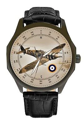 WW-II RAF ROYAL Airforce Supermarine Spitfire Compass Art Solid Brass ...