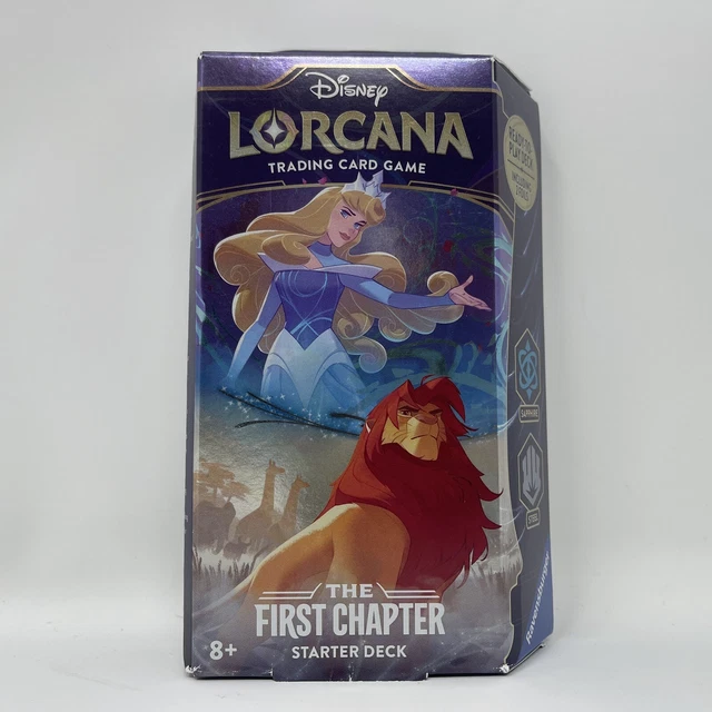 DISNEY LORCANA THE First Chapter Starter Deck Sapphire & Steel Sealed w ...