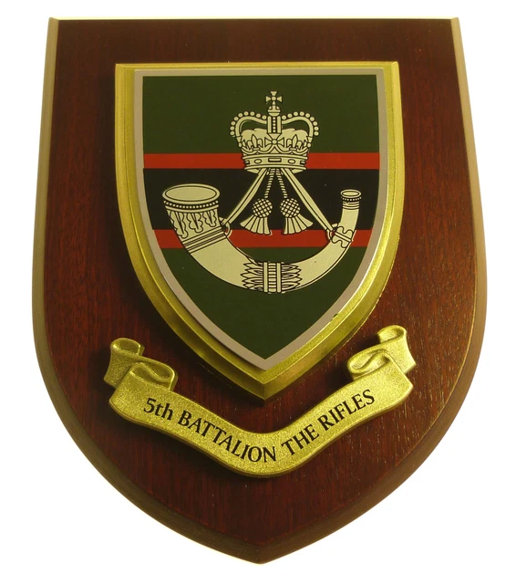 5TH BN THE Rifles Regiment Deluxe Uk Made Veterans Wall Plaque £24.99 ...