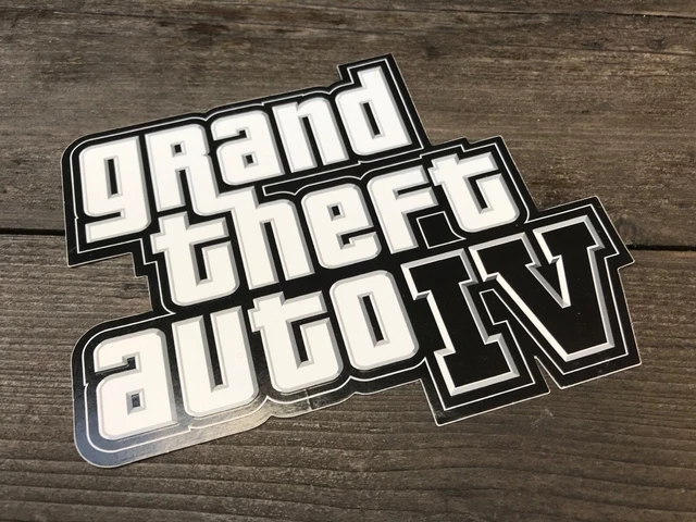 AUTOCOLLANT LOGO Grand Theft Auto Iv $$$$ Jeux Rockstar $$$$ EUR 21,00 ...
