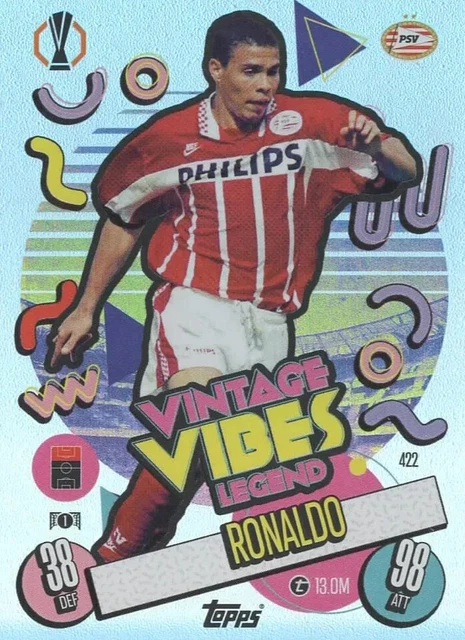 TOPPS MATCH ATTAX 2024/2025 24/25 Ronaldo R9 Vintage Vibes Legend PSV ...