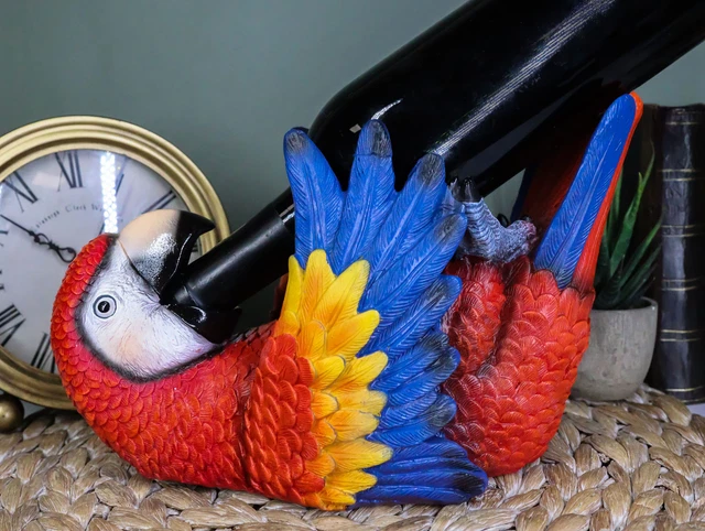 FIGURINE CADDY PERROQUET arrache rouge écarlate Rio Rainforest Jungle ...