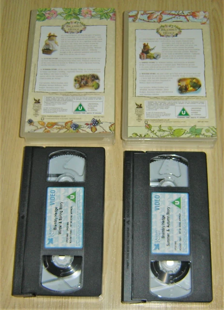 BRAMBLY HEDGE SUMMER Autumn Winter Spring Story Vhs Video Tapes Readers ...
