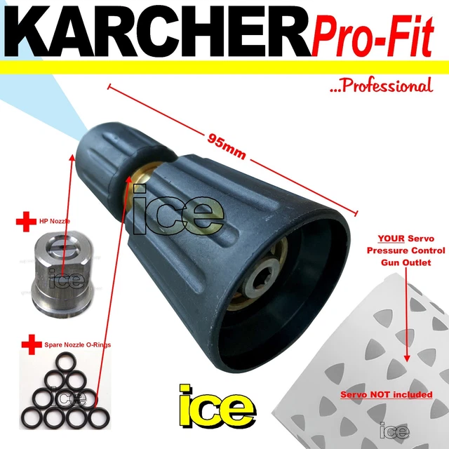 KARCHER PROFESSIONAL M22 Trigger Gun Short Stubby Mini Lance Nozzle Jet ...