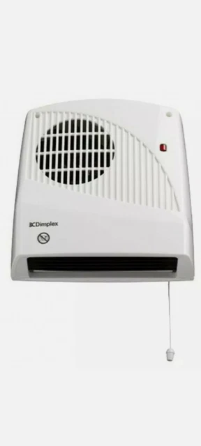 DIMPLEX FX20VE 2KW Bathroom Downflow Fan Heater Wall Mounted Timer ...