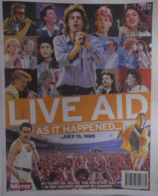 LIVE AID AS it Happened newspaper magazine Special Edition 2025: July ...