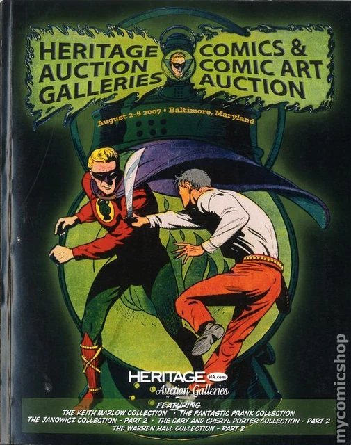 HERITAGE COMICS AND Comic Art Auction Catalog #825 SC 1B-1ST VG 2007 ...
