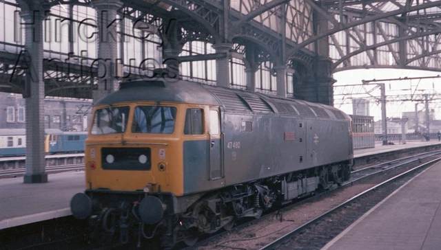 35MM NEGATIVE BR British Railway Diesel Loco Class 47 47480 at Glasgow 1981 £3.99 - PicClick UK