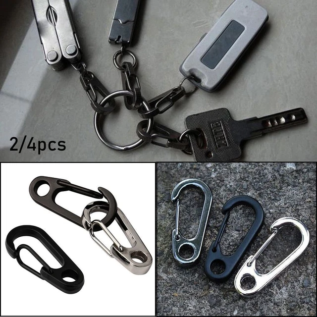 TOOLS OUTDOOR HOOK Spring Clips D-Ring Key Chain D Carabiner Camping ...