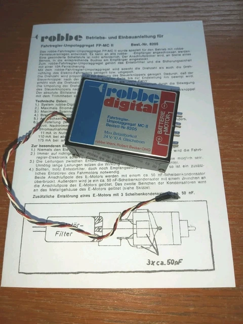 ROBBE FAHRTREGLER MCII No. 8205 +Anleitung+Rechnung EUR 19,00 - PicClick DE